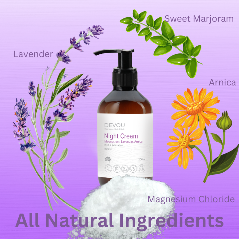 Devou Magnesium Night Cream | Sleep - Relaxation
